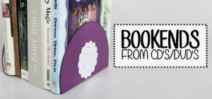 Quick DIY Bookends Made from CDs – Craft Your Happiness
