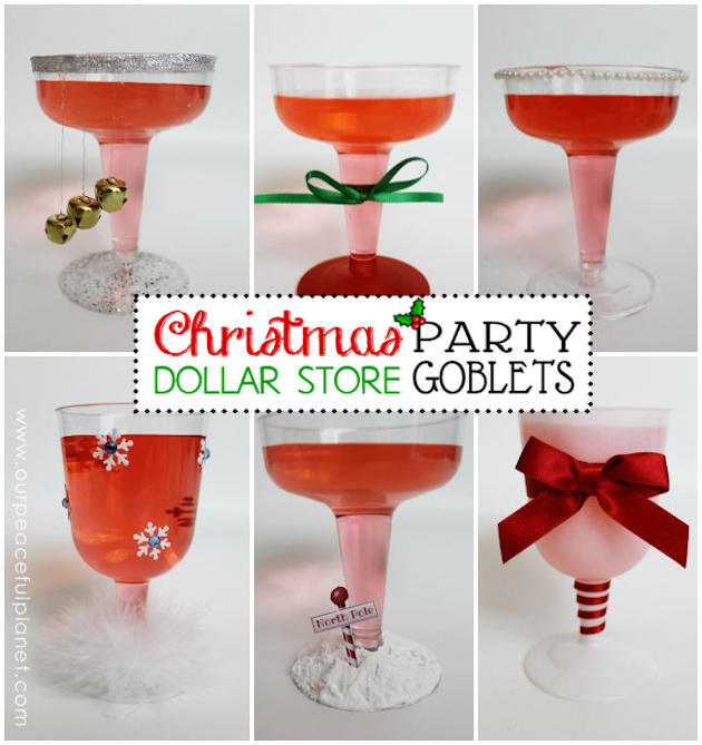 Plastic Holiday Goblets : Christmas Party Ideas – Craft Your Happiness