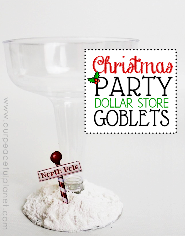 Plastic Holiday Goblets : Christmas Party Ideas – Craft Your Happiness