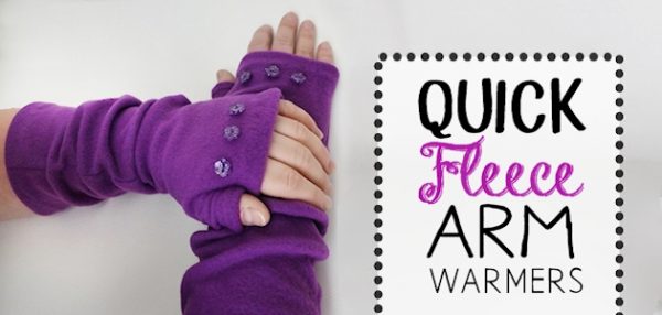 Quick Fleece Arm Warmers Tutorial & Pattern – Craft Your Happiness