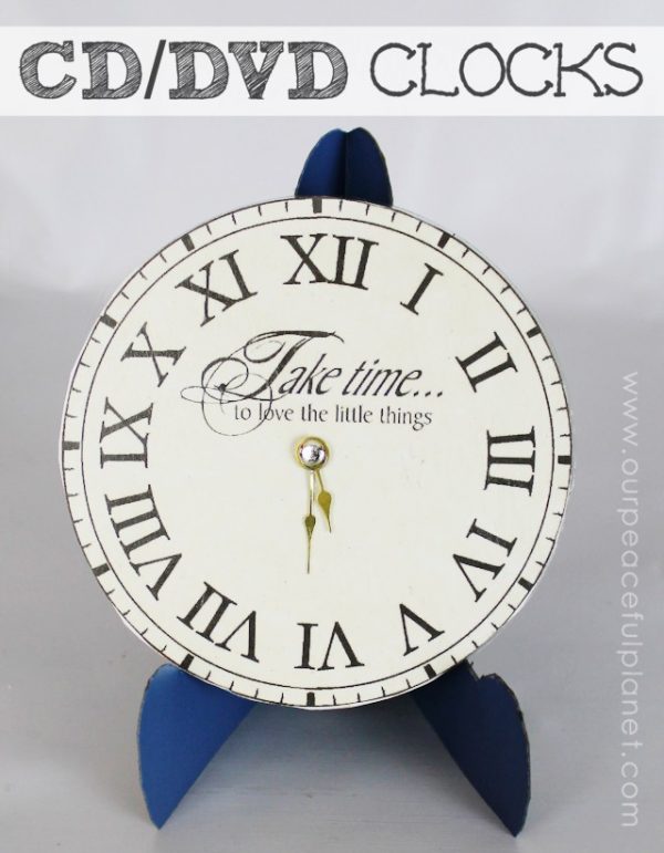 Make a Clock from a DVD – Craft Your Happiness