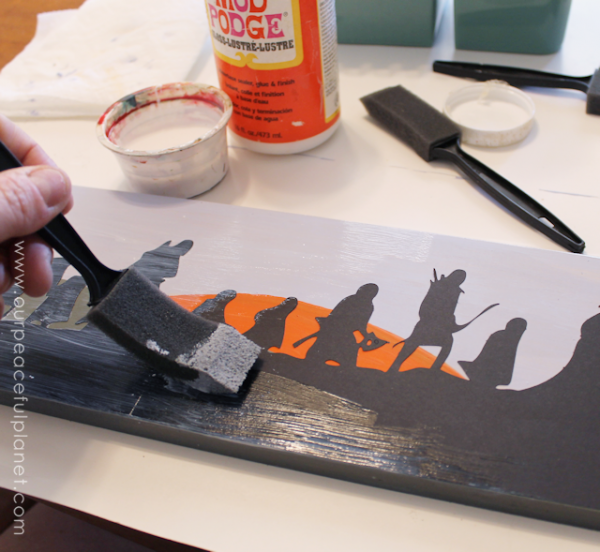 DIY Lord of the Rings Art Wood Rack – Craft Your Happiness