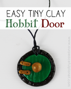 Easy Tiny Clay Hobbit Door (& Gandalf) – Craft Your Happiness