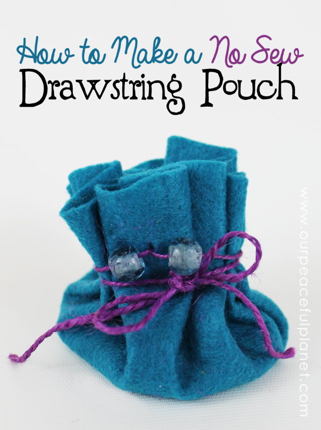 Make a No Sew Drawstring Pouch – Craft Your Happiness