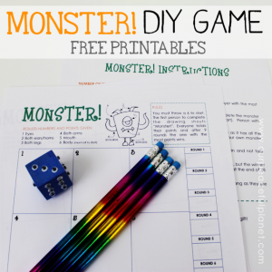 Monster! A Halloween Game (Free printables) – Craft Your Happiness