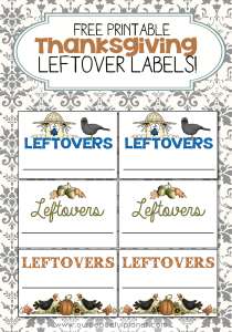 Thanksgiving Leftovers Labels – Craft Your Happiness