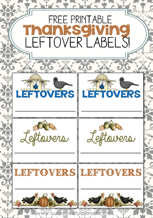 Thanksgiving Leftovers Labels – Craft Your Happiness