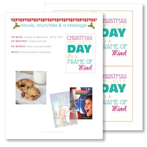 Christmas Eve Traditions: a Movie a Munchie a Message (Plus DIY Quote ...