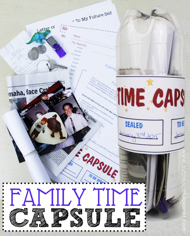 Make a Plastic Bottle Family Time Capsule (Free Printables!) – Craft ...