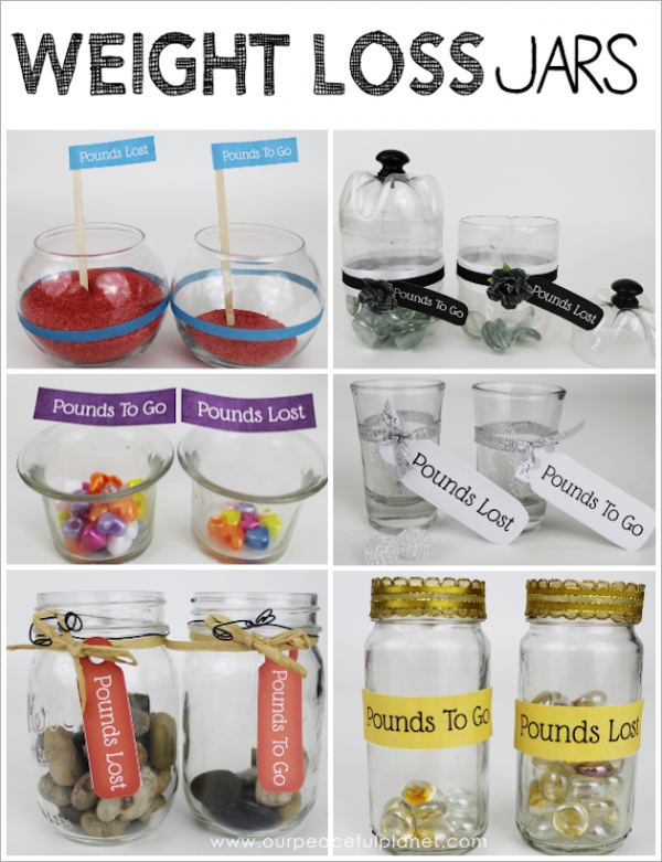 Watch Those Pounds Come Off With Weight Loss Tracker Jars – Craft Your ...
