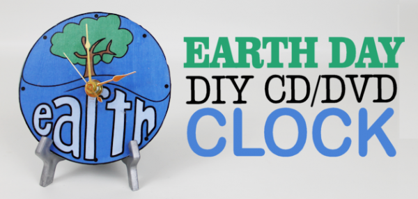 DIY World Clock for Earth Day from CD/DVD – Craft Your Happiness