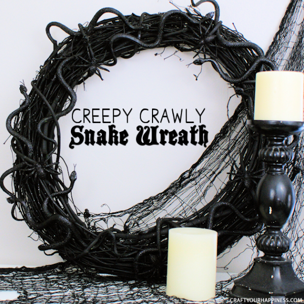 Creepy Crawly DIY Halloween Wreath – Craft Your Happiness