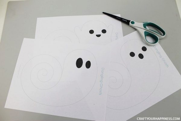 Print & Cut Dangling Ghost Halloween Decorations – Craft Your Happiness