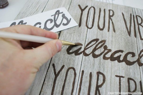 DIY Your Vibe Attracts Your Tribe Wood Plaque