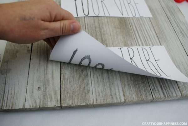 DIY Your Vibe Attracts Your Tribe Wood Plaque