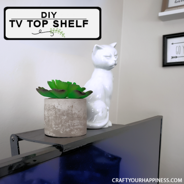 How to Make a TV Top Shelf from Paint Sticks – Craft Your Happiness