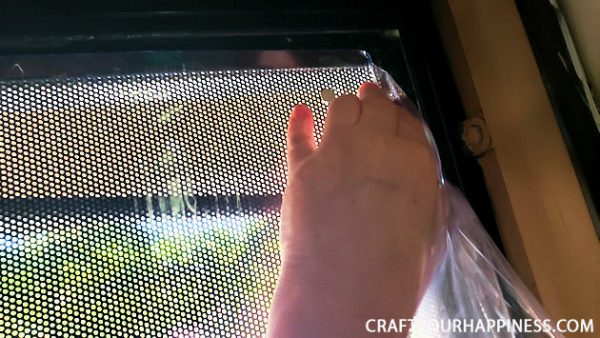 DIY Removable Clear Screen Door Cover – Craft Your Happiness
