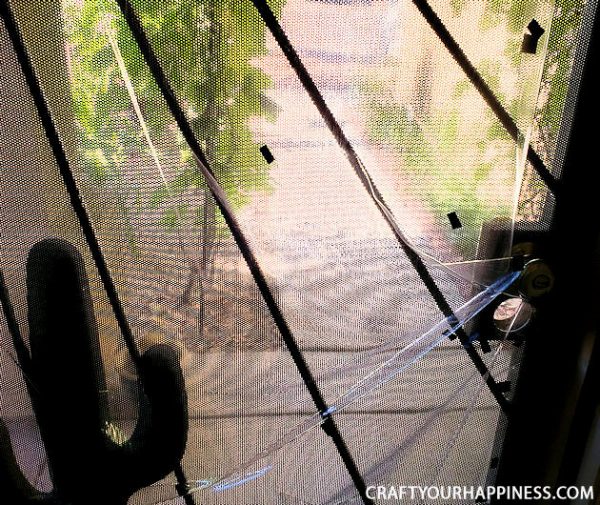 DIY Removable Clear Screen Door Cover – Craft Your Happiness