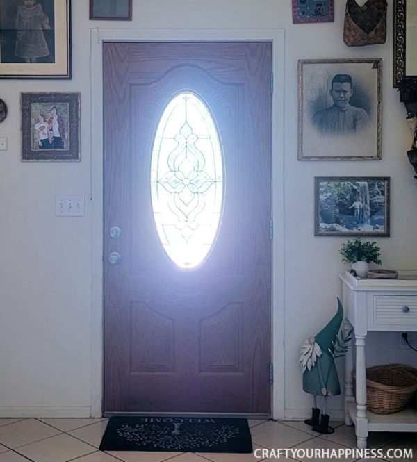 Simple DIY Wood Door Window Cover – Craft Your Happiness