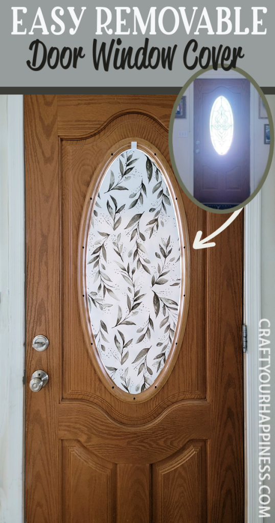 Simple DIY Wood Door Window Cover – Craft Your Happiness