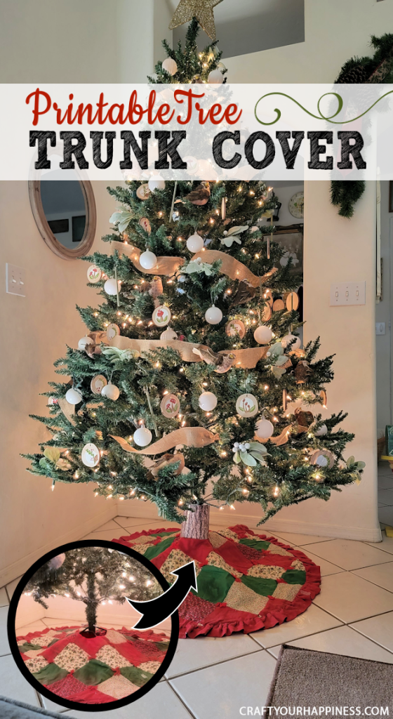 Artificial Christmas Tree Trunk Cover (printable!) – Craft Your Happiness