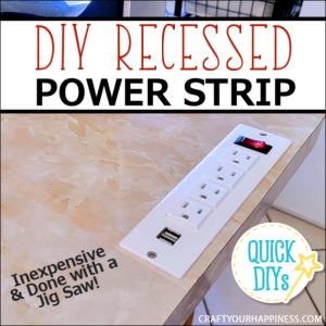 How To Install a Recessed Power Strip – Craft Your Happiness
