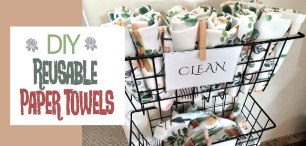 Easy No-Sew Reusable Paper Towels – Craft Your Happiness